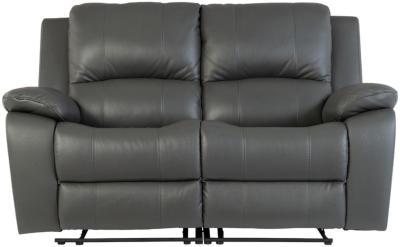 Pellini Grey Leather 2 Seater Electric Recliner Sofa by Choice Furniture Superstore | ufurnish.com