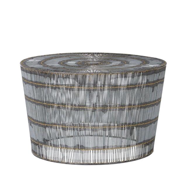 Templar Silver Wireframe Round Coffee Table by Choice Furniture ...