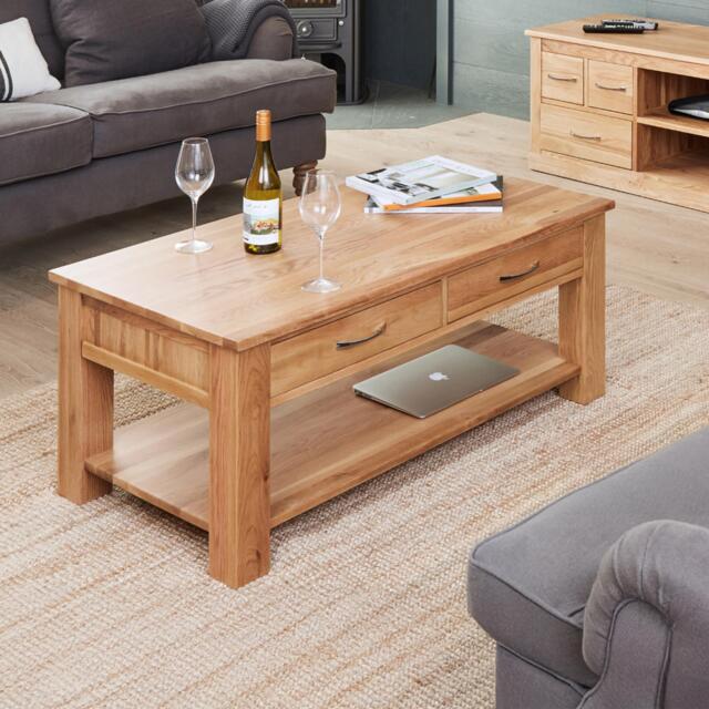 Mobel Oak Coffee Table - 4 Drawer by Choice Furniture Superstore ...