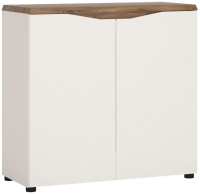 Toledo White Gloss Small Sideboard - 2 Doors by Choice Furniture ...