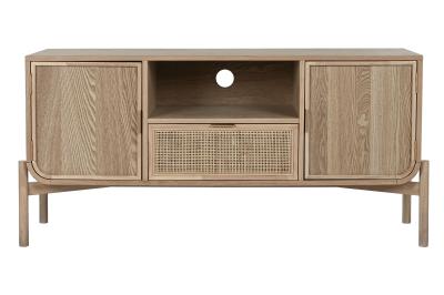 Ratmo Wood and Rattan TV Unit by Choice Furniture Superstore | ufurnish.com