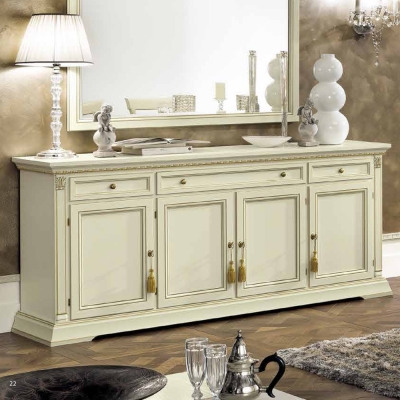 Camel Treviso White Ash Italian Extra Large Buffet Sideboard by Choice ...