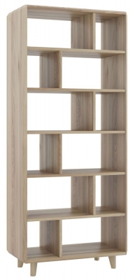 Bergen Scandinavian Oak Tall Display Unit by Choice Furniture ...