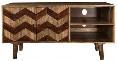Zig Mango and Sheesham Wood TV Unit by Choice Furniture Superstore ...