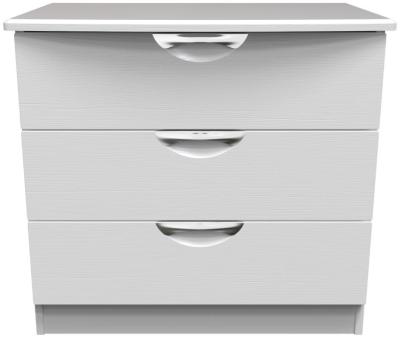 Flora White 3 Drawer Small Chest by Choice Furniture Superstore ...