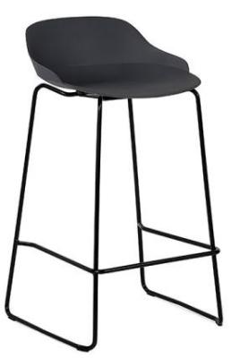 2 x Rocco Dark Grey Plastic Barstool by Choice Furniture Superstore ...