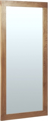 Shaker Oak Rectangular Wall Mirror - 130cm x 60cm by Choice Furniture ...