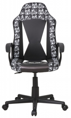 Disney Stormtrooper Patterned Black Faux Leather Gaming Chair by Choice ...