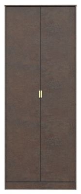 Diego Copper and Gold 2 Door Plain Tall Wardrobe by Choice Furniture ...