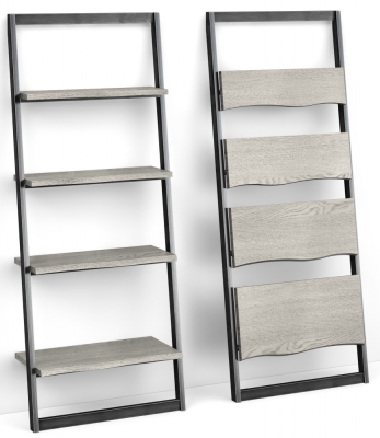 Brooklyn Grey Oak Ladder Bookcase by Choice Furniture Superstore ...