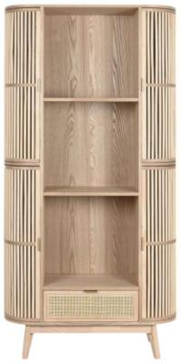 Scandi Natural Rattan Display Cabinet by Choice Furniture Superstore ...