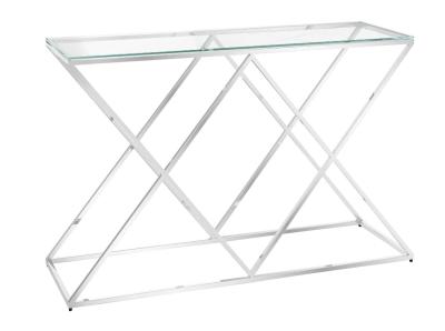 Victor Glass and Chrome Console Table by Choice Furniture Superstore ...