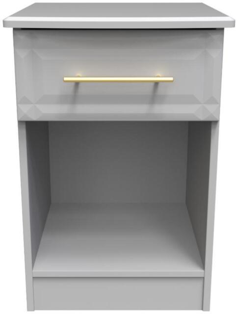 Faye Grey 1 Drawer Bedside Cabinet by Choice Furniture Superstore ...