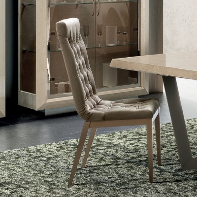Camel Elite Day Sand Birch Italian Capitonne Dining Chair (Sold in ...