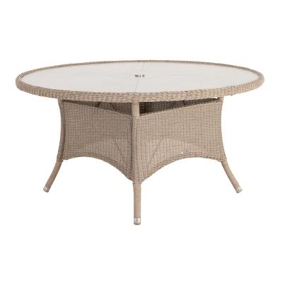 Alexander Rose Hazelmere Natural Weave Round Garden Dining Table - 60cm ...