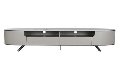 Grace Beige 220cm Extra Large Curved TV Unit - White Marble Top by ...