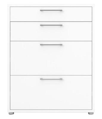 Prima White 4 Drawer Office Storage Cabinet by Choice Furniture ...