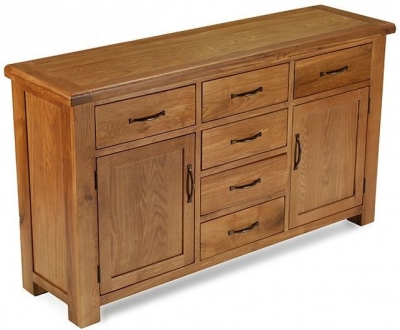 Arles Oak 150cm Medium 2 Door Sideboard by Choice Furniture Superstore ...