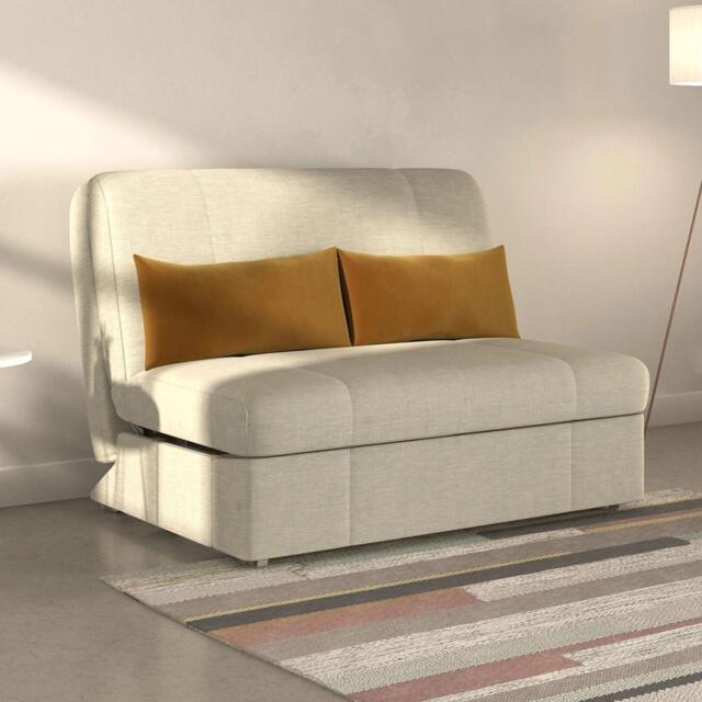 Redford Cream Piero Spring 2 Seater Fabric Pull Out Sofa Bed by Choice ...