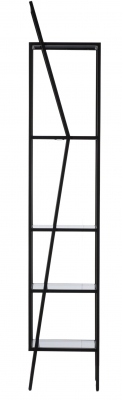 Putney Black Glass Open Display Unit by Choice Furniture Superstore ...