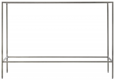 Rothbury Clear Glass and Silver 110cm Console Table by Choice Furniture ...