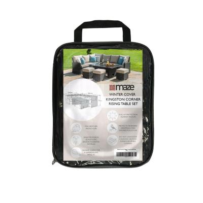 Maze Black Polyester Kingston Rising Table Outdoor Corner Set Cover by ...