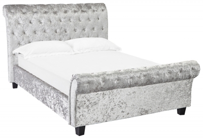 Isabella Silver Chesterfield 4ft 6in Double Bed by Choice Furniture ...