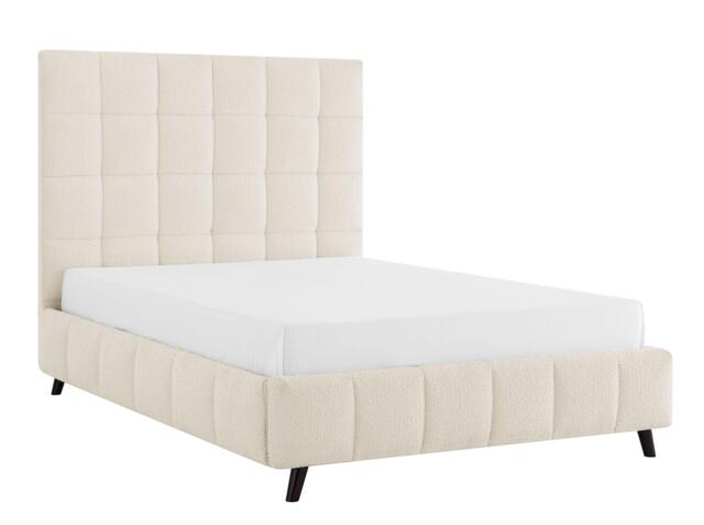 Stark Ivory Boucle Fabric Bed - Sizes Available by Choice Furniture ...