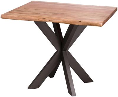 Live Edge Acacia Wood Square Dining Table - 2 Seater by Choice ...
