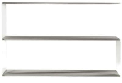 Basics White and Silver Shoe Rack by Choice Furniture Superstore ...