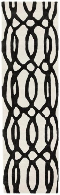 Asiatic Contemporary Design Matrix Wire 35 White Runner - 70cm x 240cm ...