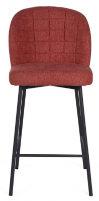 2 x Falun Red Fabric Counter Stool by Choice Furniture Superstore ...