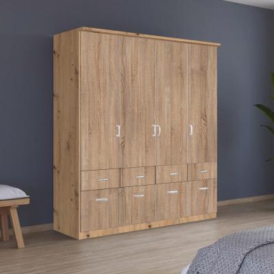 Rauch Celle Matt 181cm 4 Door Wardrobe with Drawer - Artisan Oak and ...