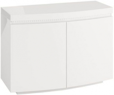 Florence White Gloss 120cm Small Sideboard with LED Lights - 2 Doors by ...