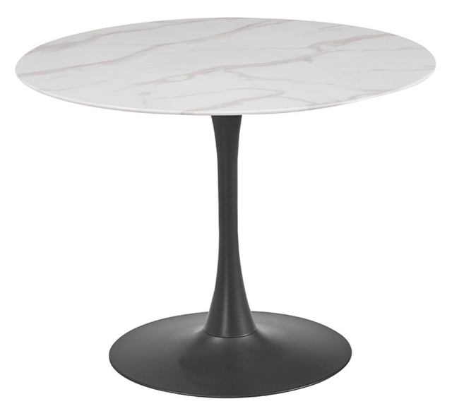 Vida Living Circe 100cm White Ceramic Round Dining Table - 2 Seater by ...