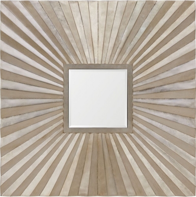 Glasgow Champagne Gold Square Wall Mirror by Choice Furniture ...
