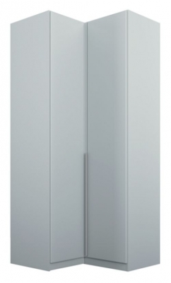 Rauch Alabama 100cm Silk Grey 2 Door Corner Wardrobe by Choice ...