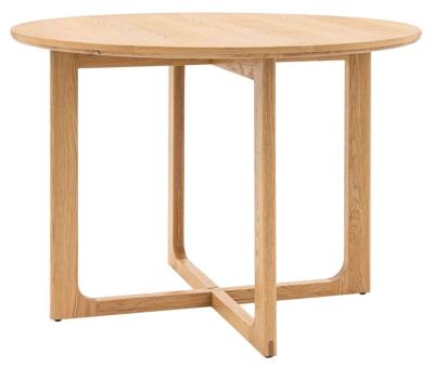 Craft 110cm Round Dining Table - Comes in Natural and Smoked Options by ...