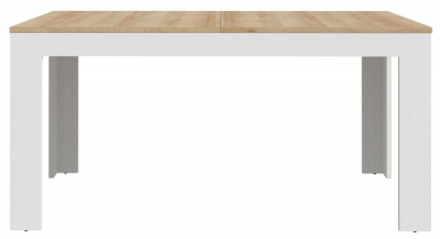 Bohol White 6-8 Seater Extending Dining Table by Choice Furniture ...