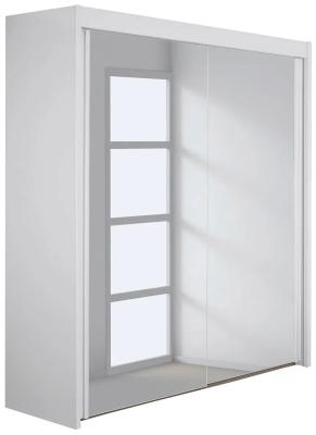 Rauch Imperial W 201cm White 2 Door Full Mirrored Sliding Wardrobe by ...