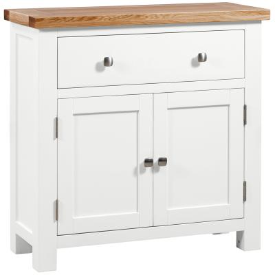 Lundy White Painted 80cm Compact 2 Door Sideboard by Choice Furniture ...