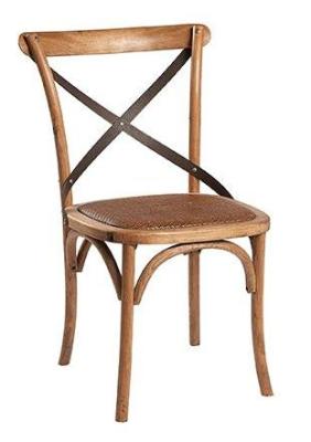 2 x Renton Bentwood Oak Cafe Cross Back Dining Chair by Choice ...