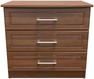 Gina Walnut Effect 3 Drawer Small Chest by Choice Furniture Superstore ...