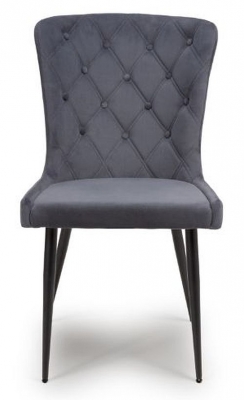 2 x Merlin Grey Fabric Dining Chair by Choice Furniture Superstore ...