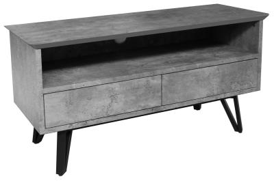 Tetro Grey Concrete Effect 100cm TV Cabinet by Choice Furniture ...