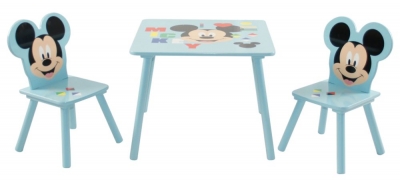 Disney Mickey Mouse Blue Square Dining Table and 2 Chair by Choice ...