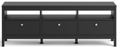 Junee Black 151cm TV Unit by Choice Furniture Superstore | ufurnish.com