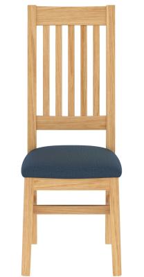 2 x Selene Oak Slatted Back Dining Chair by Choice Furniture Superstore ...
