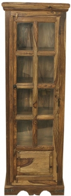 Jali Sheesham Wood Slim Vitrine by Choice Furniture Superstore ...