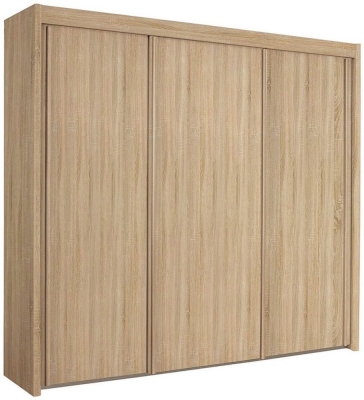 Rauch Imperial 280cm Artisan Oak 3 Door Sliding Wardrobe by Choice ...